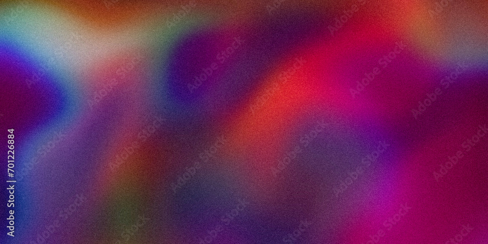 Violet vhs colors blue green red grainy color gradient background dark ...