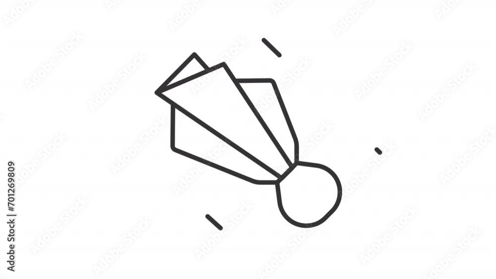 Animated penalty flag icon. Rules infraction line animation. American ...