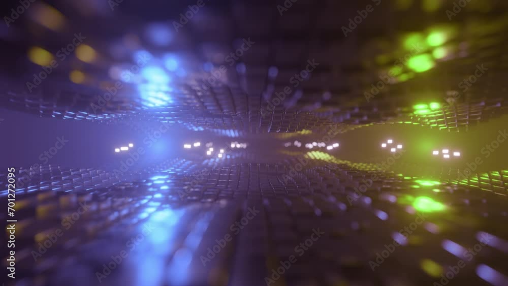 3D animation cubes motion graphics movement wiggle shapes retro ...