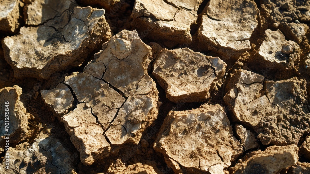 Cracked clay soil texture with dry fissures and earthy colors. Stock ...