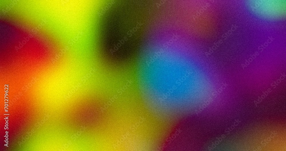 Retro vhs colors yellow green blue purple grainy color gradient ...