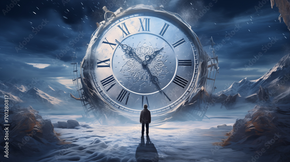 Time travel Technology Background with Clock concept and Time Machine ...