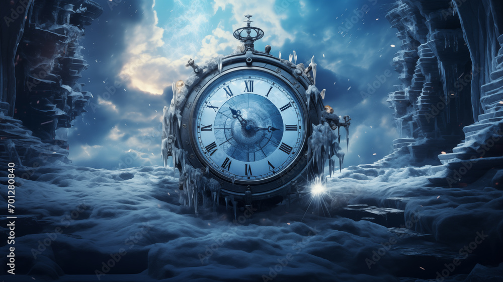 Time travel Technology Background with Clock concept and Time Machine ...