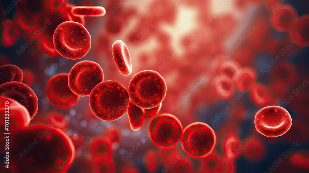 Red Blood Cells In Bloodstream background image Stock Photo | Adobe Stock