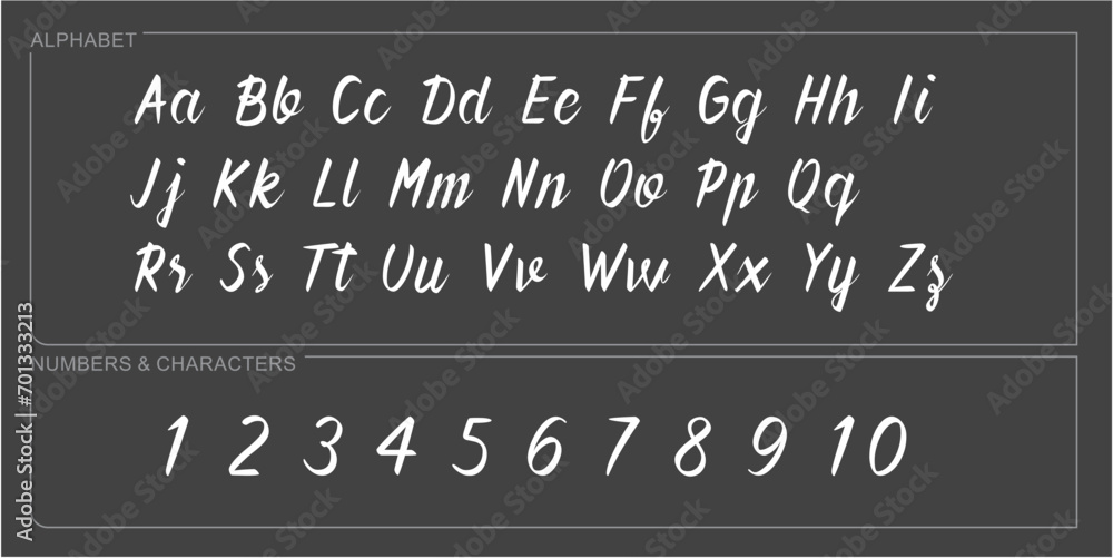 alphabet letter font set. typographic font with trendy thin, bold ...