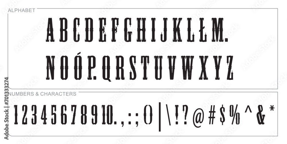 alphabet letter font set. typographic font with trendy thin, bold ...