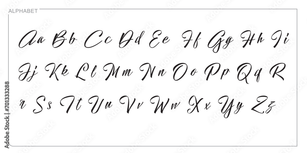 alphabet letter font set. typographic font with trendy thin, bold ...