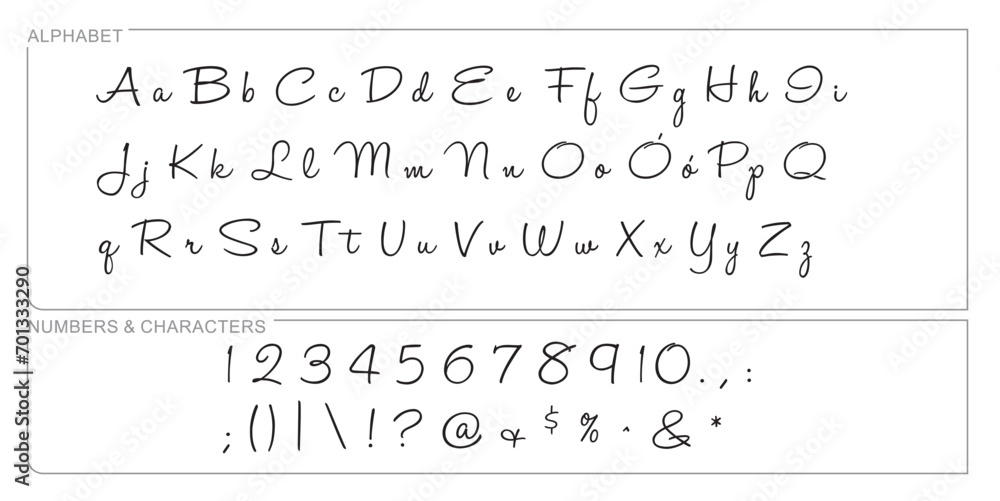 alphabet letter font set. typographic font with trendy thin, bold ...