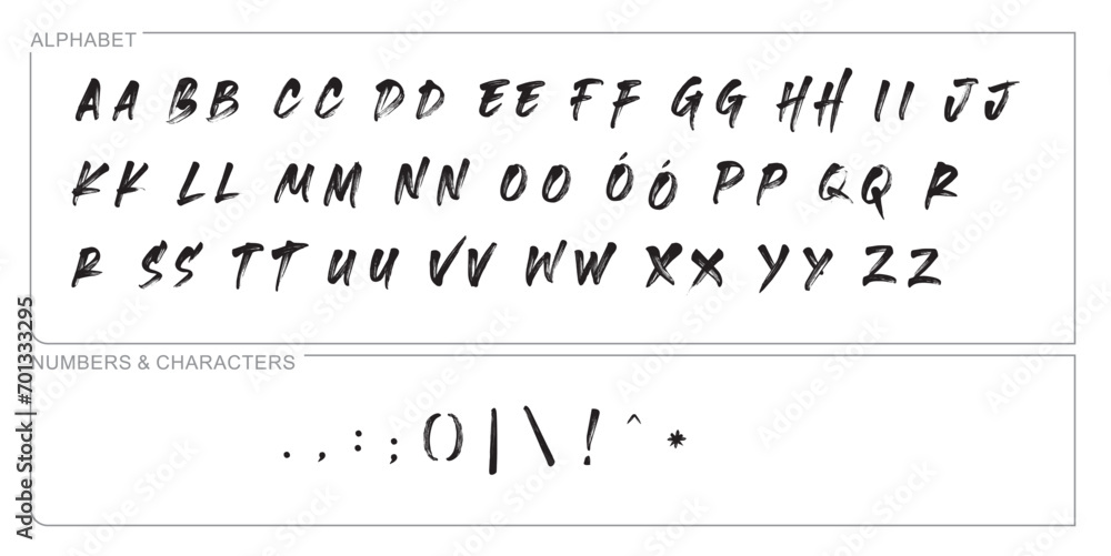 alphabet letter font set. typographic font with trendy thin, bold ...