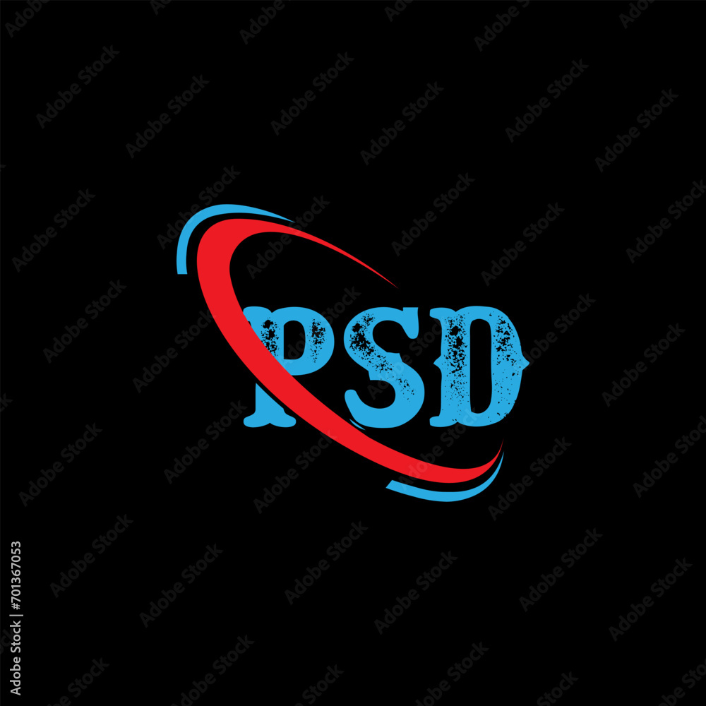 PSD letter Logo . PSD letter logo design. Initials PSD logo linked with ...