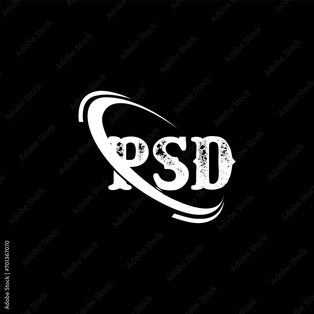 PSD letter Logo . PSD letter logo design. Initials PSD logo linked with ...