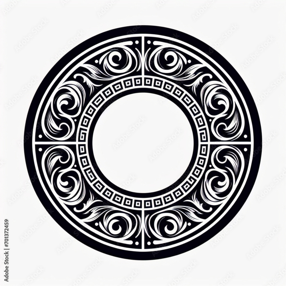 Seamless Greek Ornament, Greek Key pattern. Meander and wave. Ancient ...
