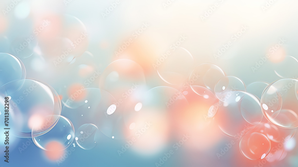 An ethereal and airy background with translucent circles and soft light ...