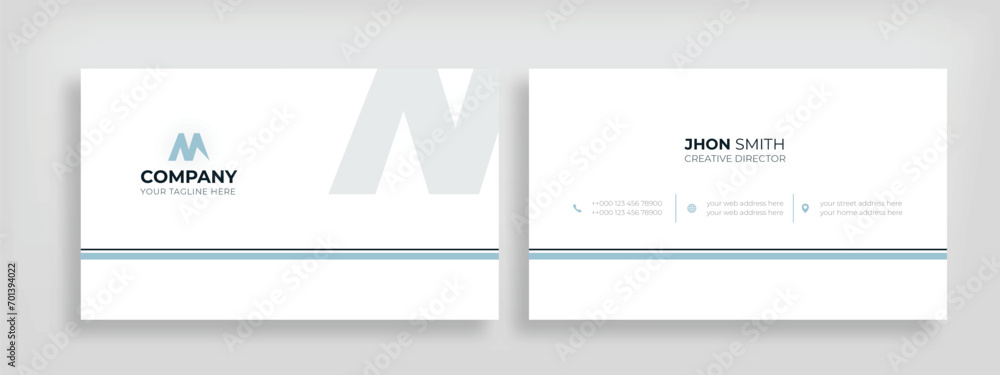 Simple Modern Business Card Creative And Professional Business Card ...