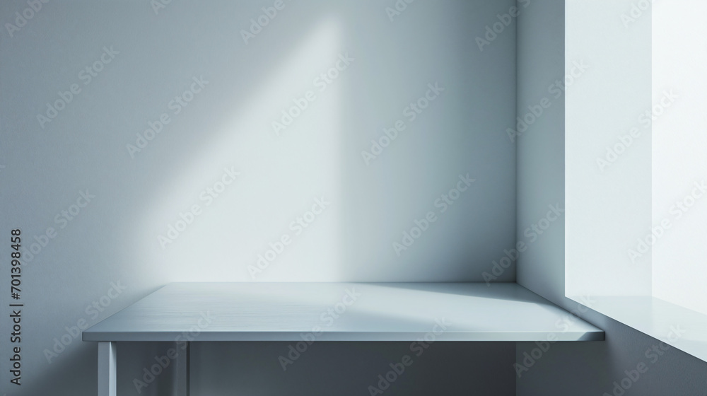 Minimalistic Clean Background with Simple Table Surface Stock Photo ...