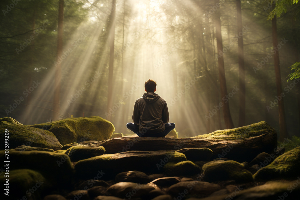 Healthy lifestyle, states of mind, hobbies and leisure concept. Man ...