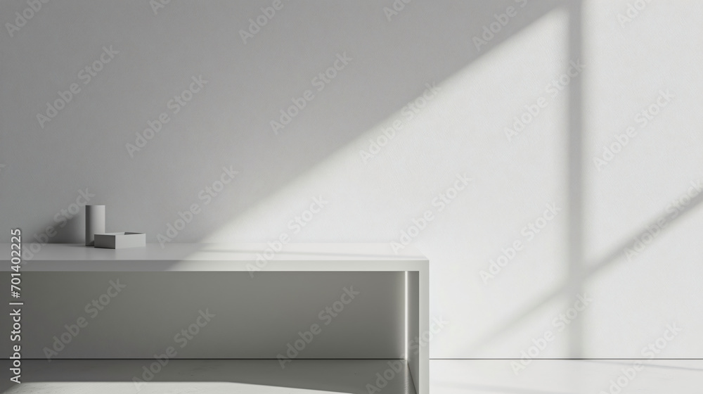 Minimalistic Clean Background with Simple Table Surface Stock Photo ...