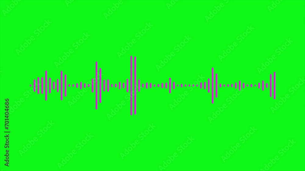 Vidéo Stock Purple visual pattern of electronics wave or stereo voice ...