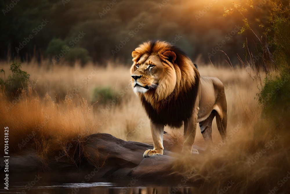A captivating depiction of 'Wildlife Photography,' showcasing a ...