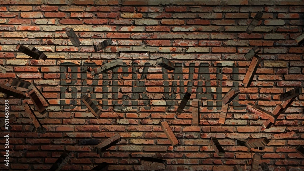 Classic Brick Wall Title Intro Stock Template | Adobe Stock