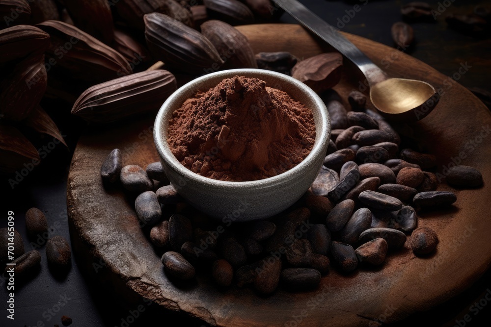 Cocoa beans and ground cocoa powder and ready-to-use, the history of ...