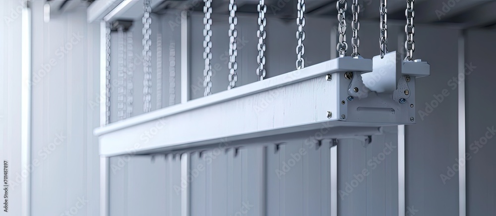 Rail suspension trolley Mechanism for moving goods Industrial equipment ...