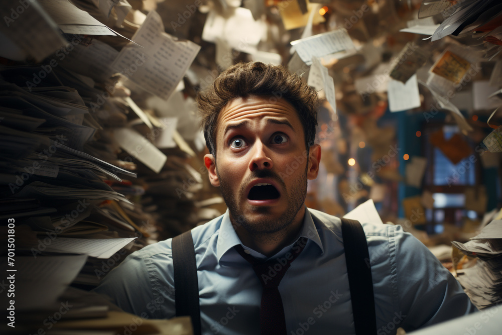 Stress at work. heavy workloads, tight deadlines, and demanding ...