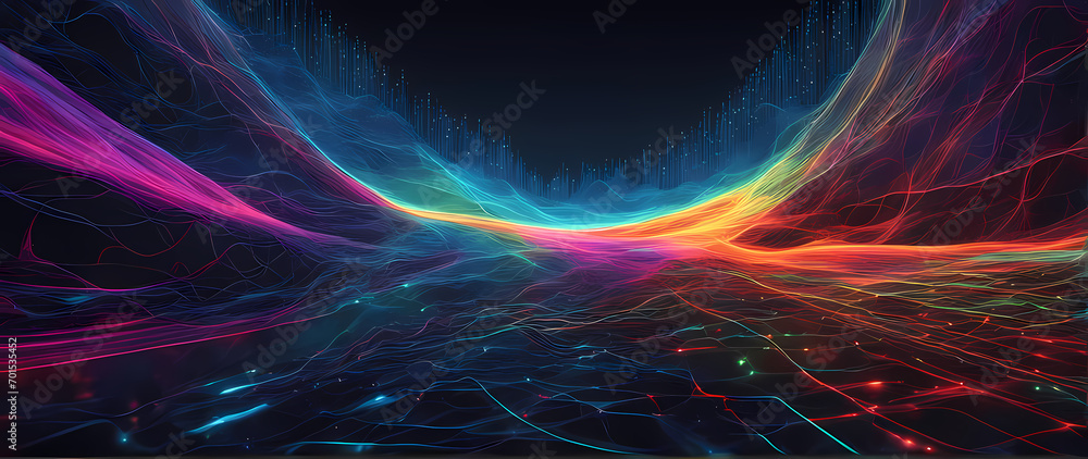 Innovative representation of machine learning, showcasing the ...