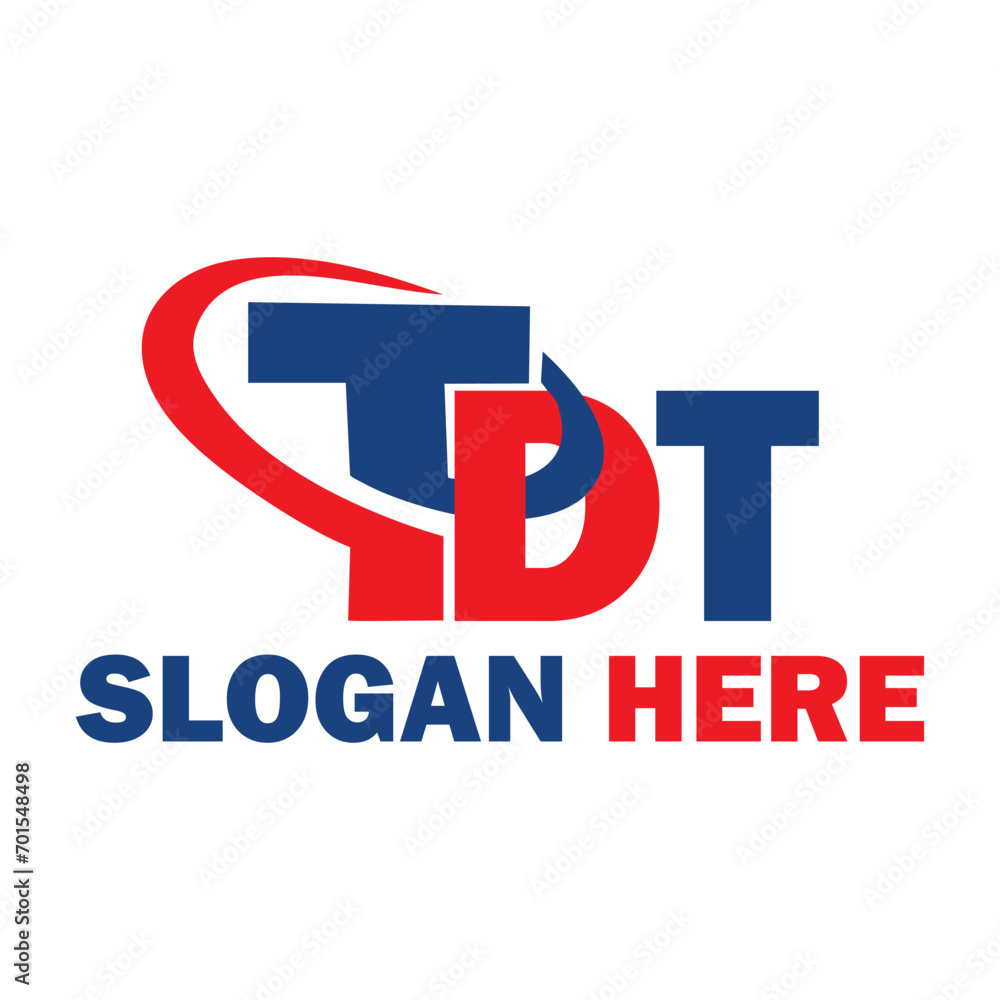 TDT letter logo design with a circle shape TDT circle and cube shape ...