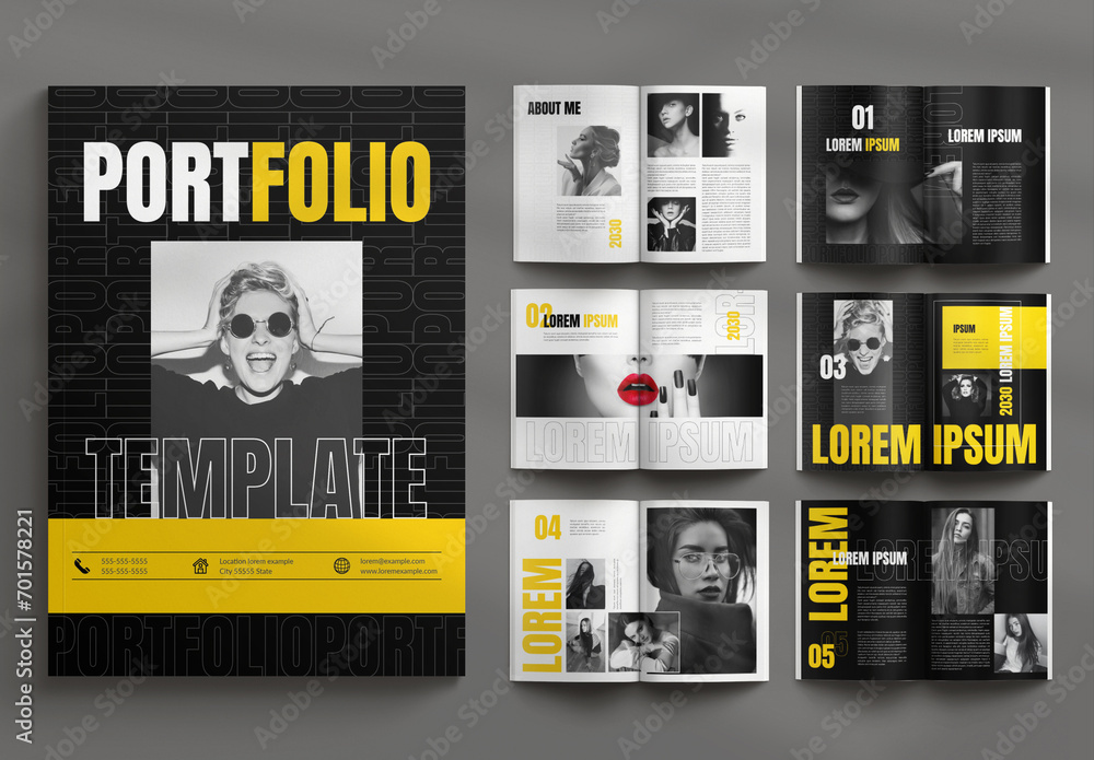 Portfolio Magazine Template Stock Template | Adobe Stock