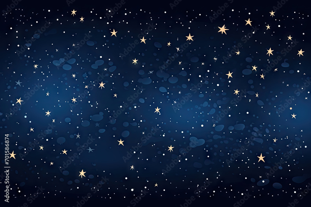 Cartoon space background with bright stars. Night starry sky ...
