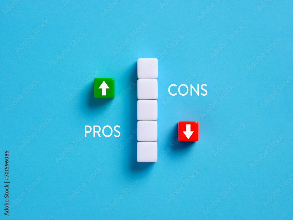 Pros and cons. Decision making and problem analysis. Risk planning ...