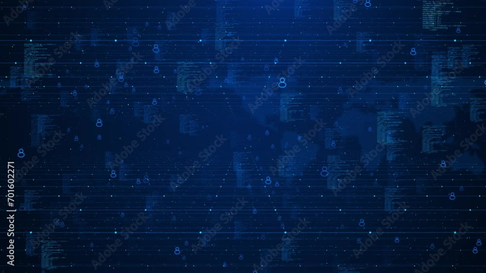 Digital cyber wave cyberspace lines network, big data, data center ...