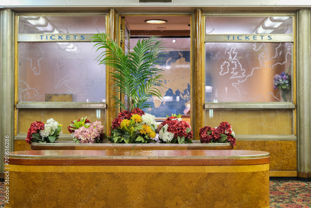 Shore Excursion travel agency desk for booking tours and destination ...