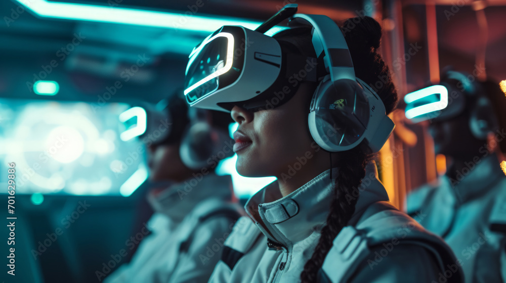 Cybernauts' Quest The Allure of Virtual Worlds in Vivid Detail Stock ...