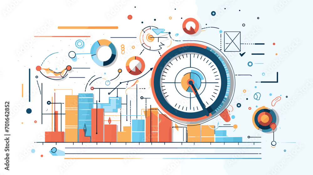 concept of optimization algorithms in a vector art piece illustrating ...