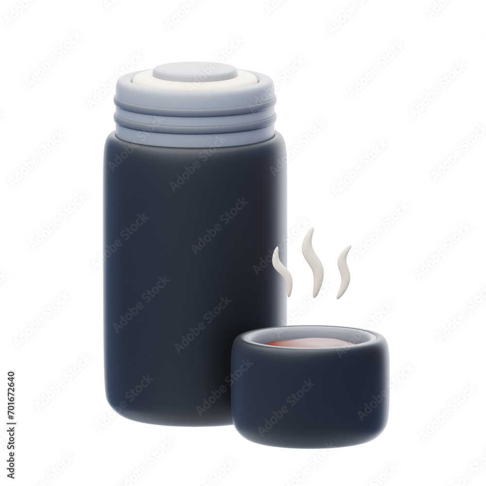 Heat Hug: Inviting 3D Hot Water Bottle Illustration. 3d illustration ...