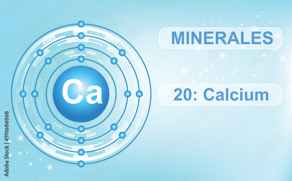 Vecteur Stock Electronic scheme of the shell of the mineral and the ...