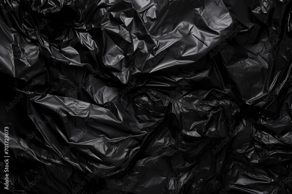 plastic bag texture black garbage trash background, Generated AI Stock ...
