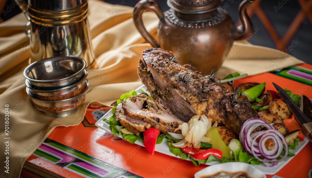 mongolian tsagaan sar food, mongolian lunar year meat food, national ...