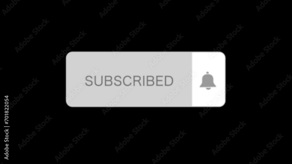 Subscribe Text Icon Animated on Green Screen Chroma Key. Graphic ...