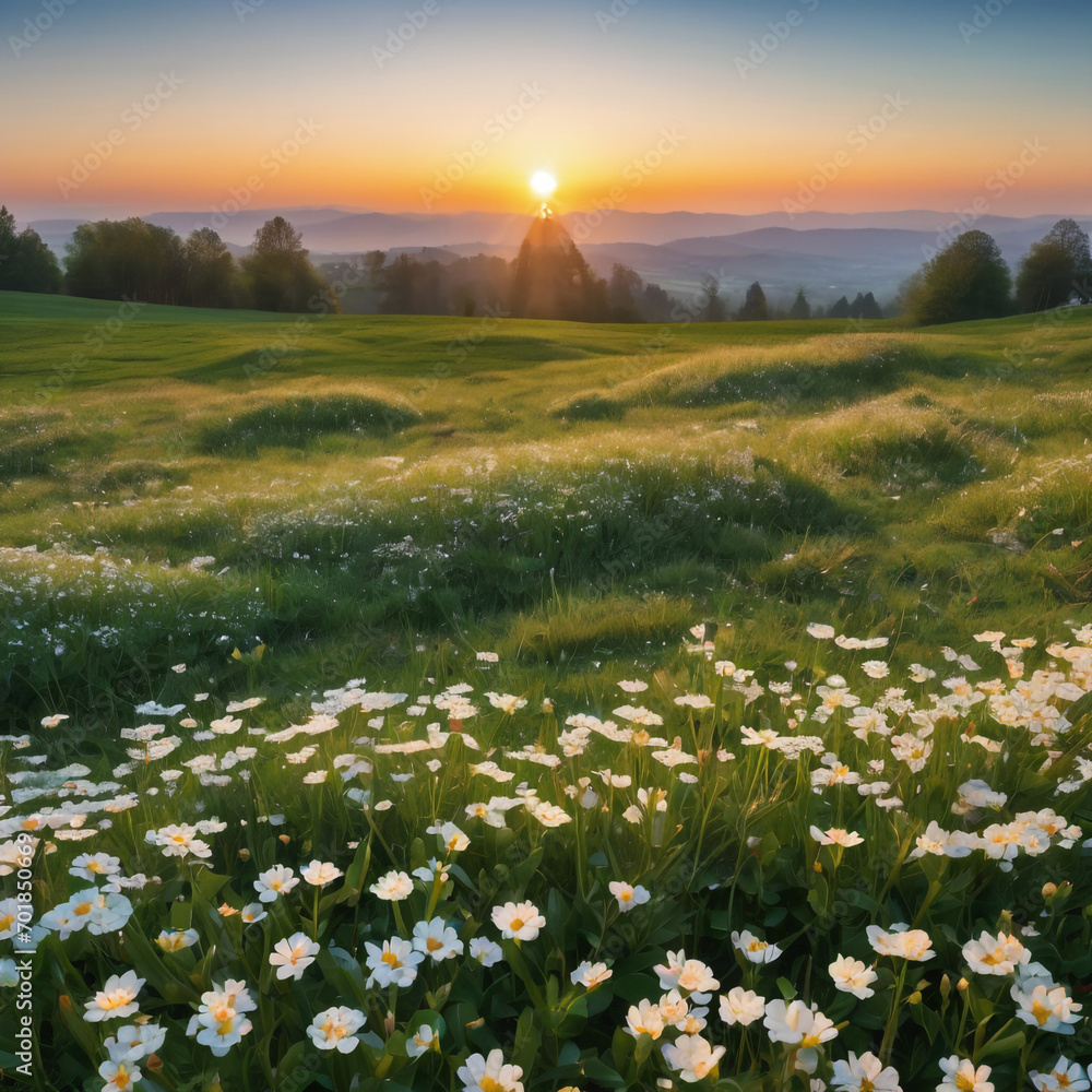 Sunset in the field Fields Photos and Premium High Res Pictures is a ...