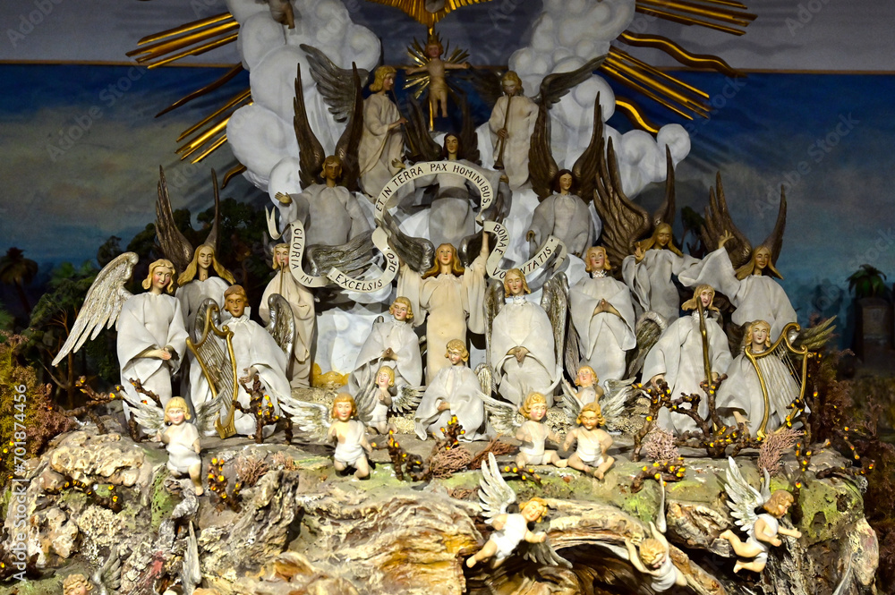 Christkindl Steyr Austria - 12 27 2023 - Pöttmesser nativity scene in ...