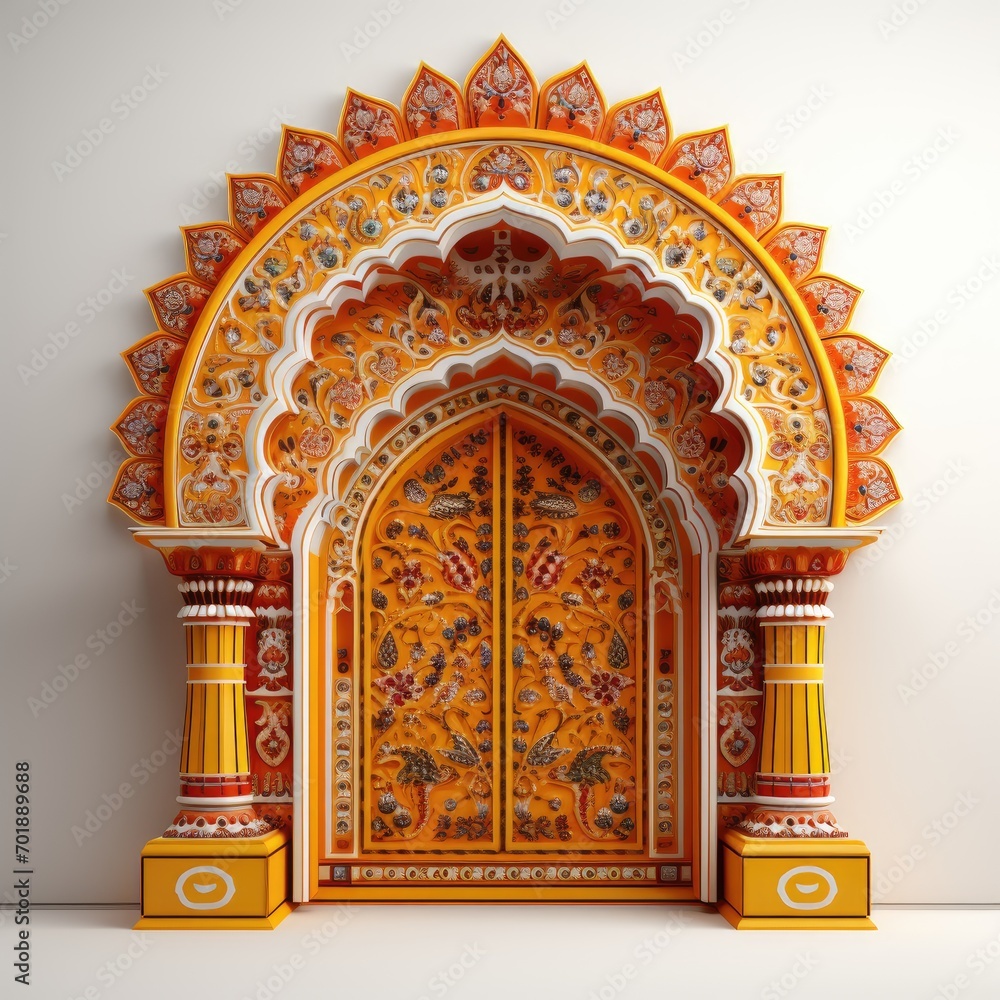 Door Design Indian and Arabic Style Red Yellow Golden White Color LED ...