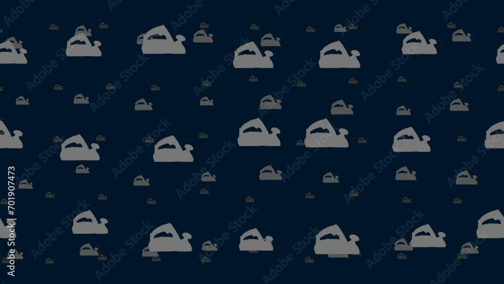 Electric plane symbols float horizontally from left to right. Parallax ...