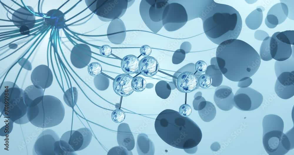 Vidéo Stock Trimethylamine Rotating Molecular 3d Structure Ball And Stick Model Looped Video