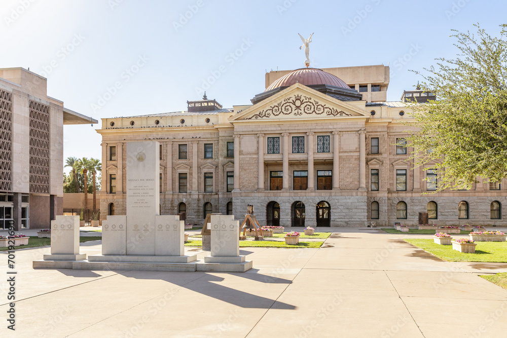 Phoenix, AZ, USA - October 28, 2023: The Arizona State Capitol and ...