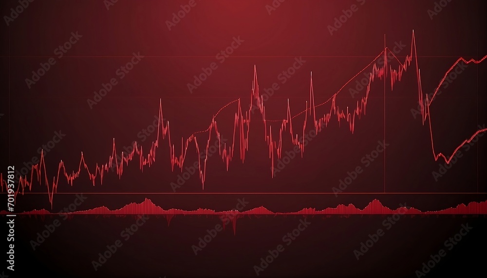 Stock Market Recession and Losses ,downtrend line graph and stock ...