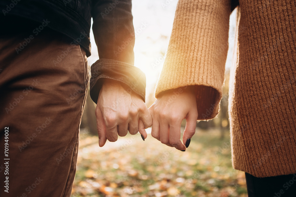 Cropped image hands young loving couple pinky swear, pinky promise hook ...