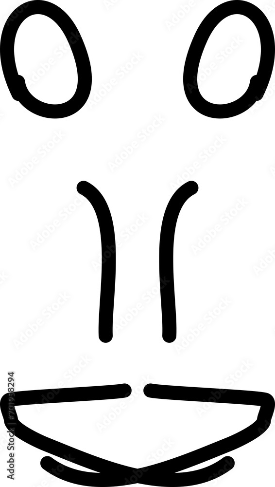 Handgezeichnete Figur, Strichfigur, Strichmännchen - Zeichnung zeigt ...